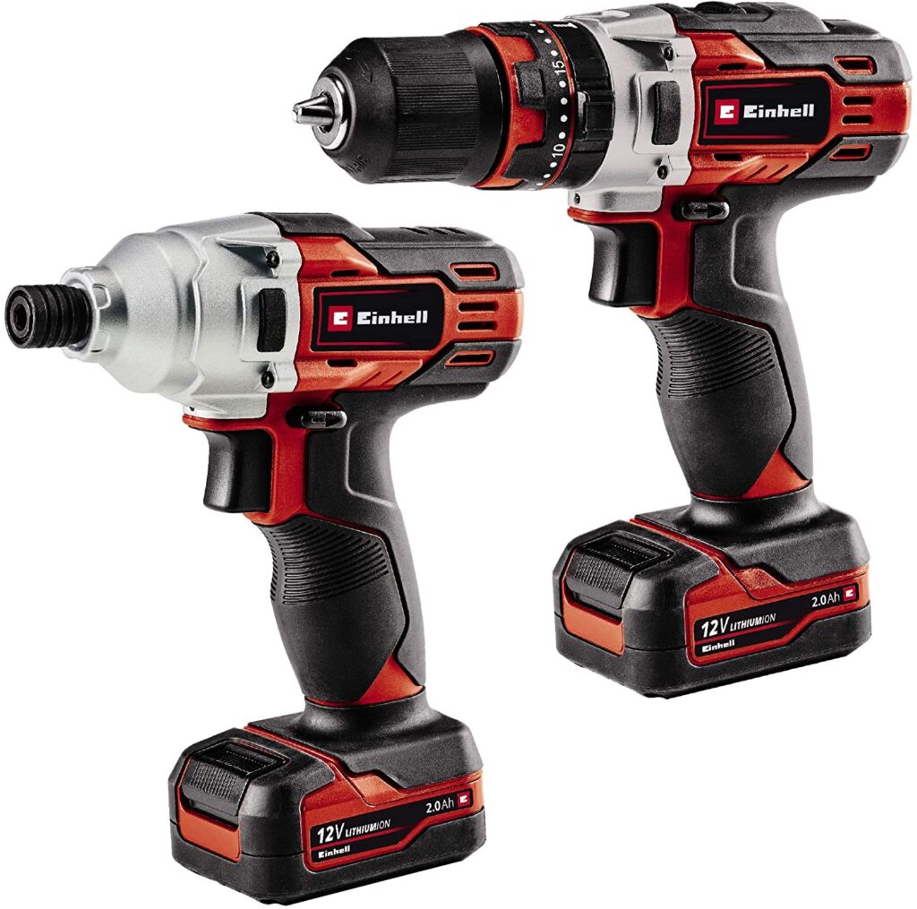 Einhell Twinpack TE-TK 12 Li Cordless Impact Driver + Drill