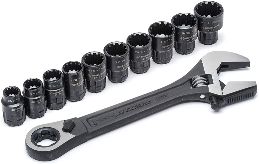 Crescent Pass-Thru™ Adjustable Wrench Set, 11 Piece - Elmers Hardware
